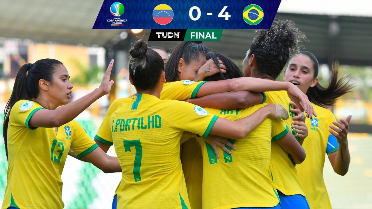 Resumen | Samba de goles de Brasil a Venezuela en Copa América femenina ...