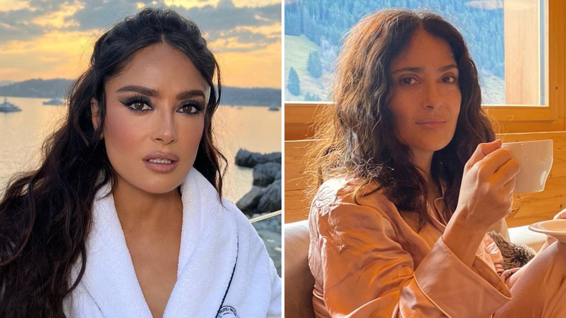 Salma Hayek presume sus canas y da consejo para “cubrirlas” sin teñirse: fotos | Univision ...